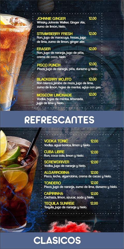 Carta de Restobar El Boqueron - Centro Naval del Perú., Peru