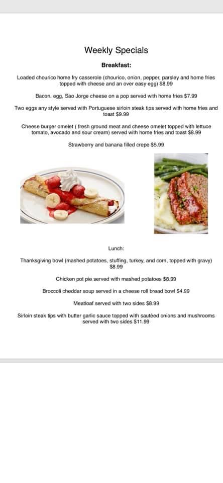 Menu at Willow Tree Restaurant, New Bedford