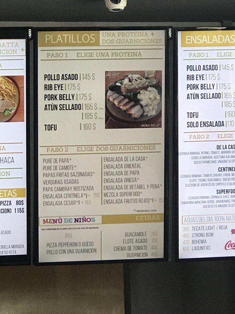 Menu at Devoralia restaurant, Mexicali, Calz. Cetys 1950