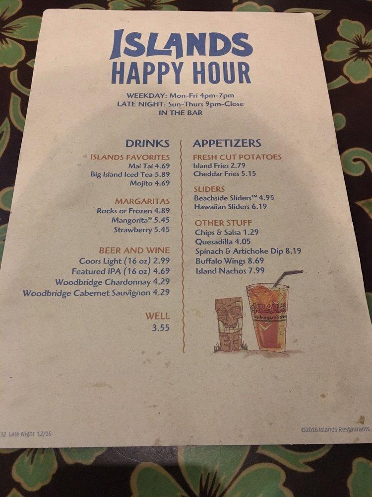 Menu at Islands Restaurant Torrance, Torrance