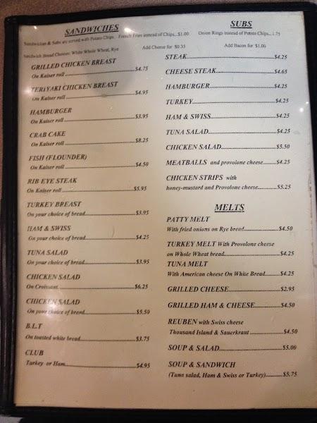 Menu at Orchard Cafe, Odenton