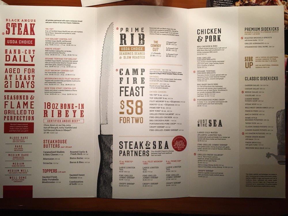Menu at Black Angus Steakhouse, Citrus Heights, Greenback Ln