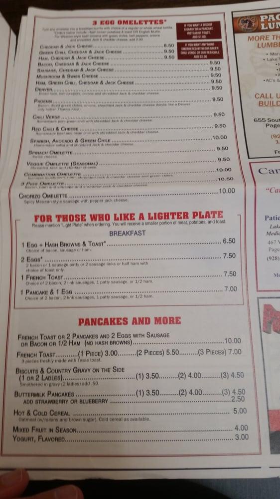 Menu at Ranch House Grille restaurant, Page