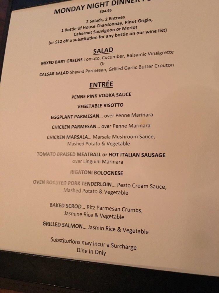 Menu at DiVine Italian Bistro pizzeria, Warwick