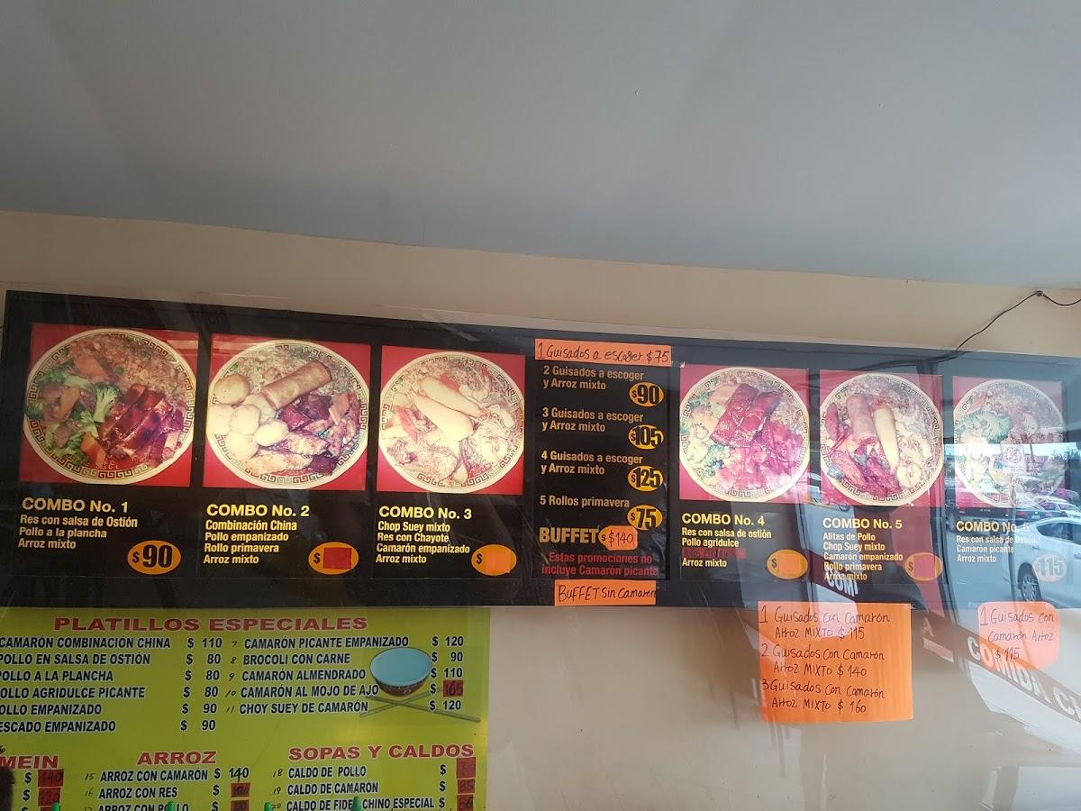 Carta del restaurante SUN FA, Guadalupe