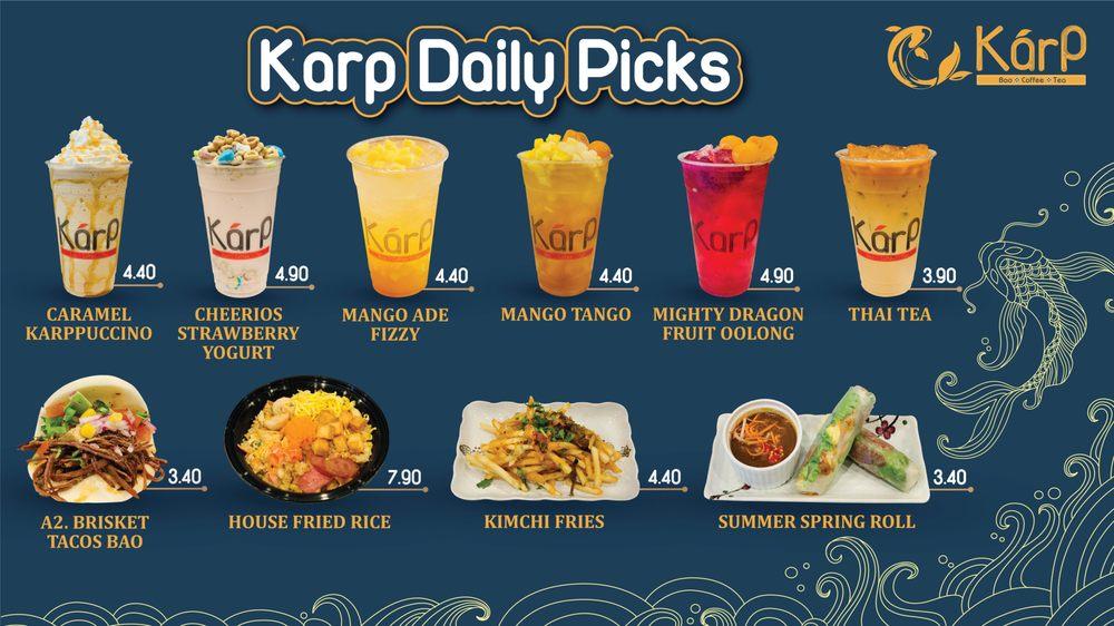 Menu at Karp Asian Bistro Little Saigon By Night pub & bar, Katy
