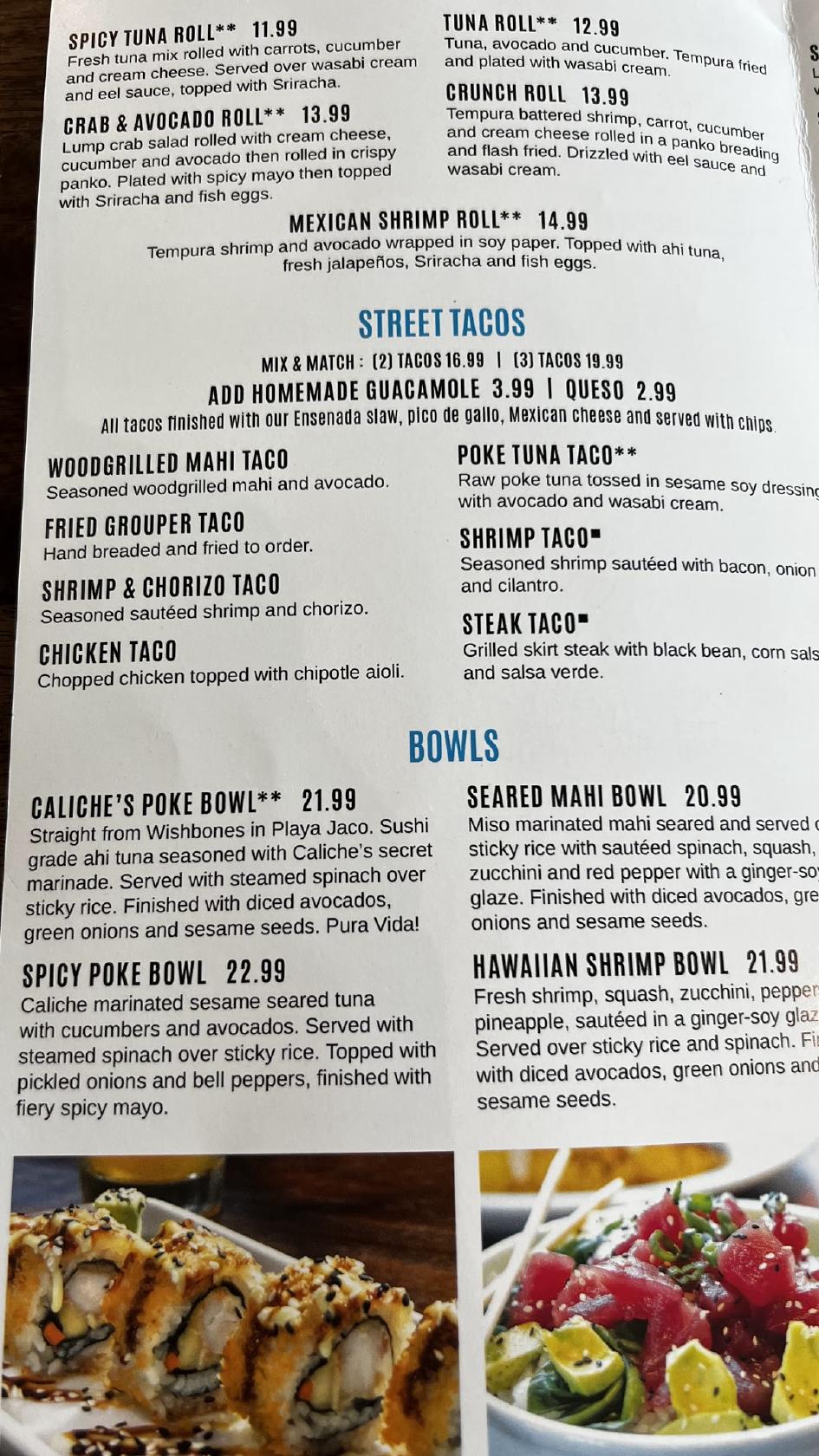 Menu at Salt Life Food Shack restaurant, Saint Augustine Beach