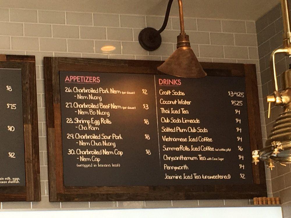 Menu at Summer Rolls pub & bar, Temple City, Rosemead Blvd #100