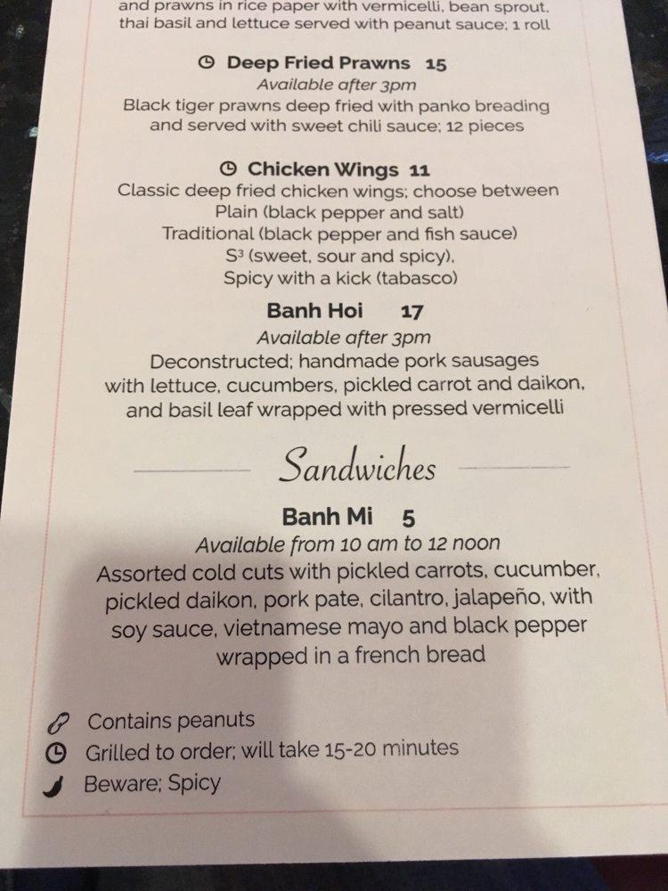 Menu at MVP Kitchen & Bar, Burnaby