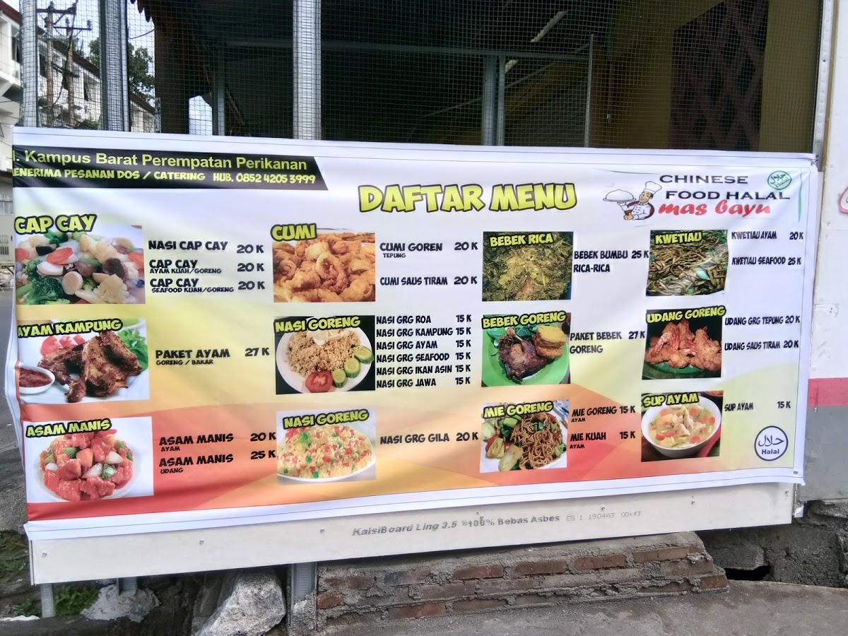 Menu at RM. Chinese Food Halal restaurant, Manado