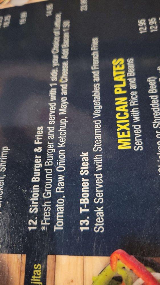 Menu at Maria Bonita Mexican Kitchen restaurant, Tucson