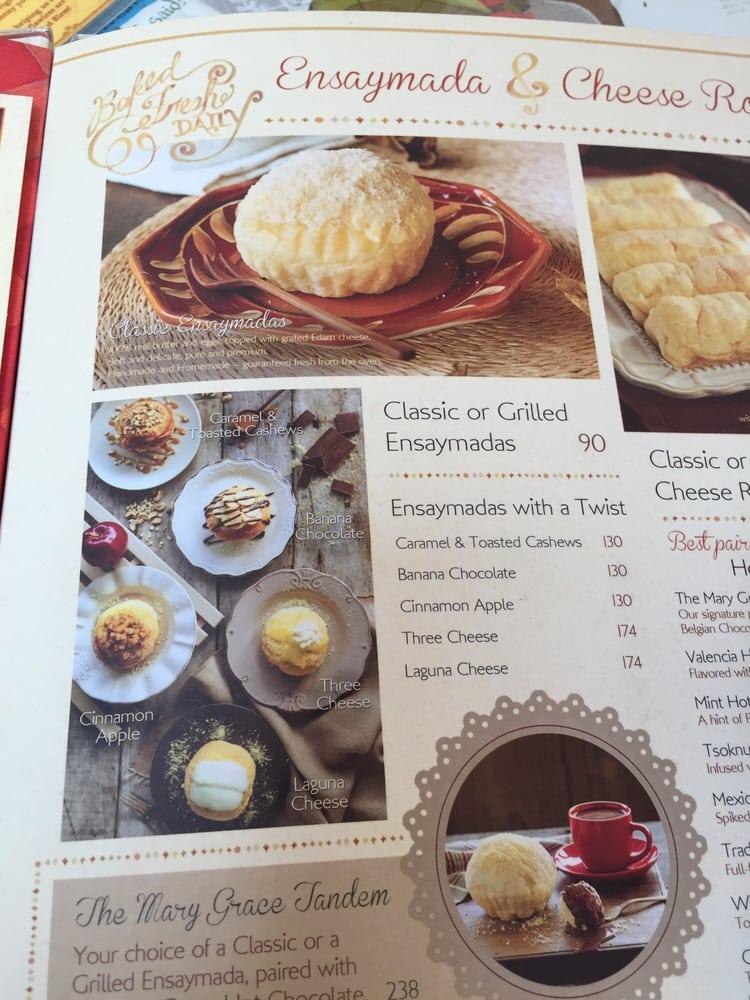 Menu at Mary Grace Cafe, Taguig, GF St. Luke's Medical Centre