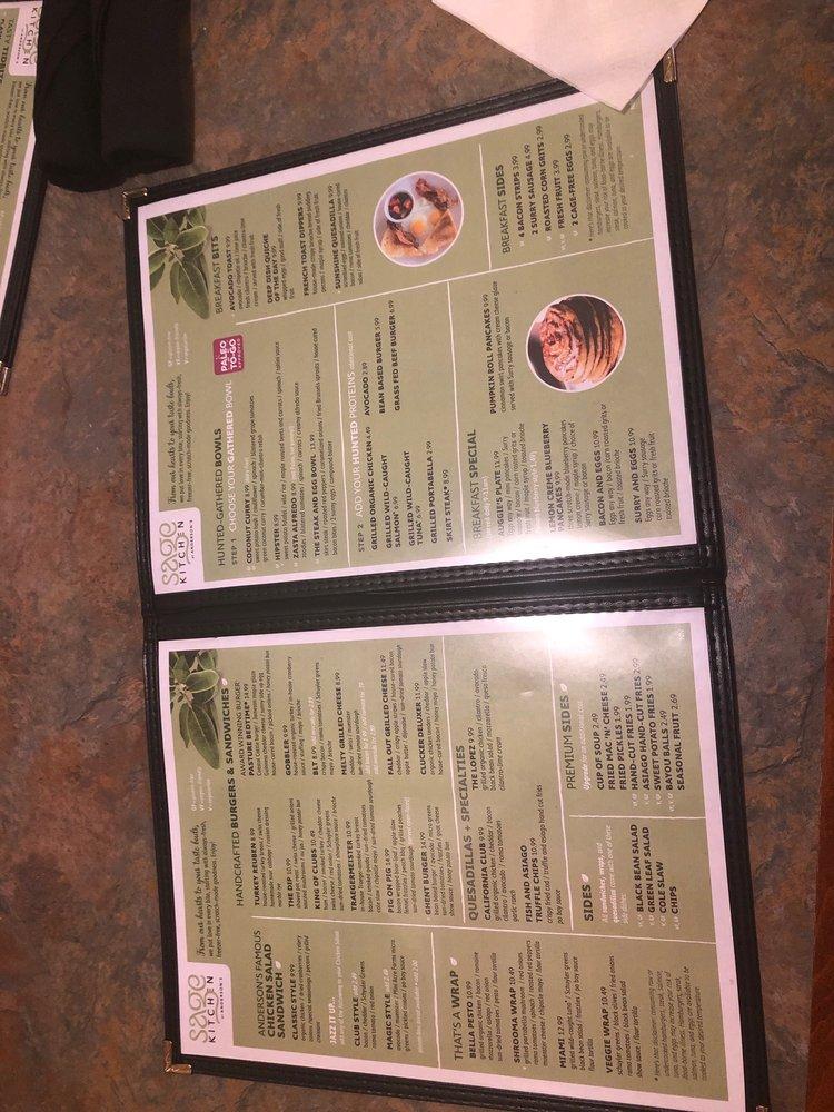 Menu at Sage Kitchen pub & bar, Newport News