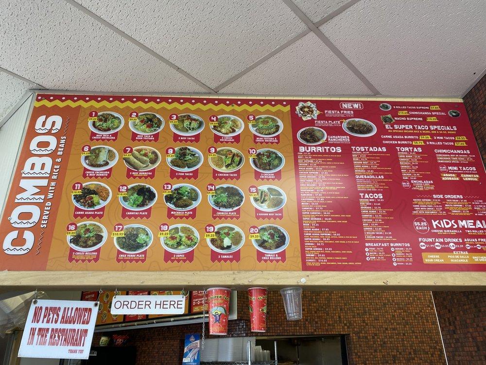 Menu at Alfonso's Mexican Food restaurant, Raton