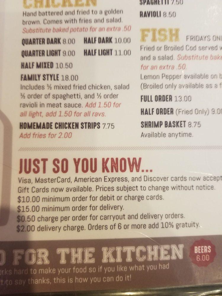 Menu at Jake's Pourhouse pub & bar, LaSalle