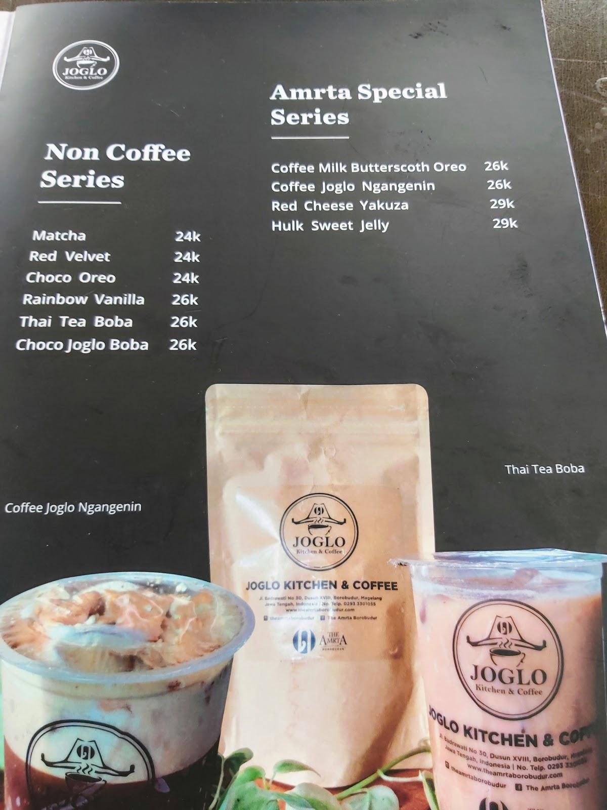 Menu at Joglo Kitchen & Coffee cafe, Borobudur