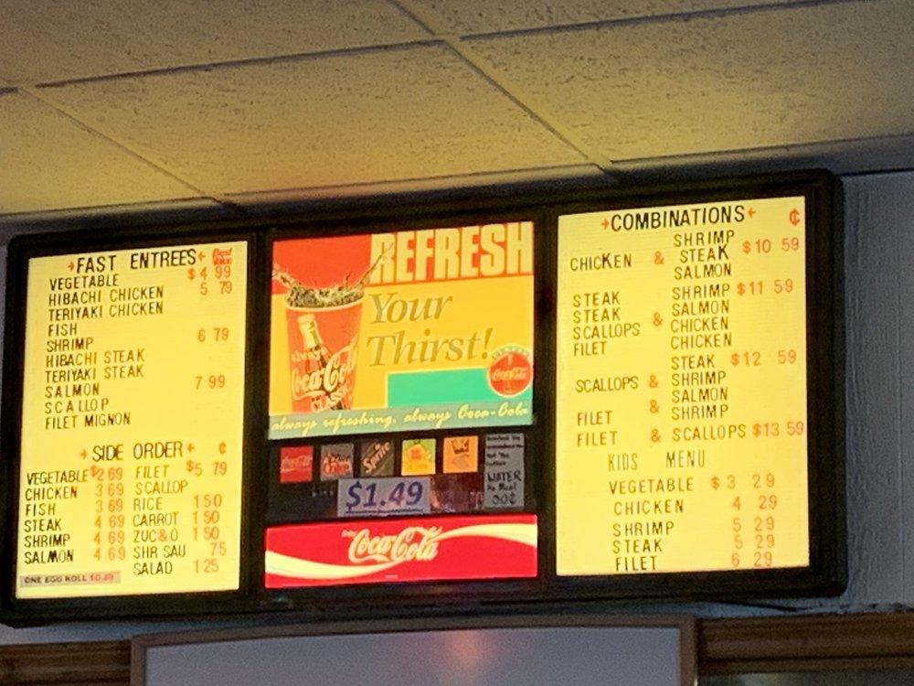 Menu at Koto's restaurant, Township of Taylorsville, 66 NC Hwy 16 N