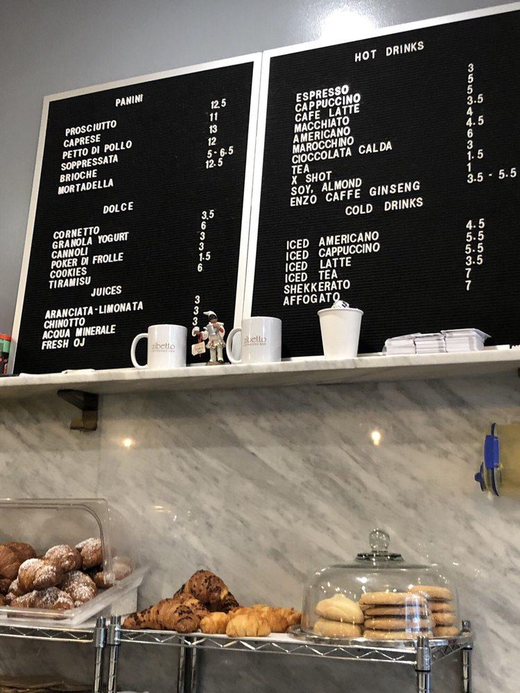Menu at Zibetto Espresso Bar, West New York, 1385 6th Ave