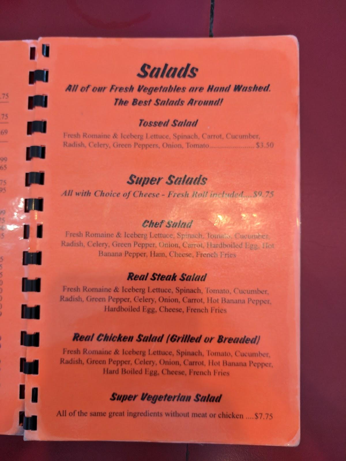 Menu at Burger Hut 2 restaurant, Butler, 104 Point Plaza
