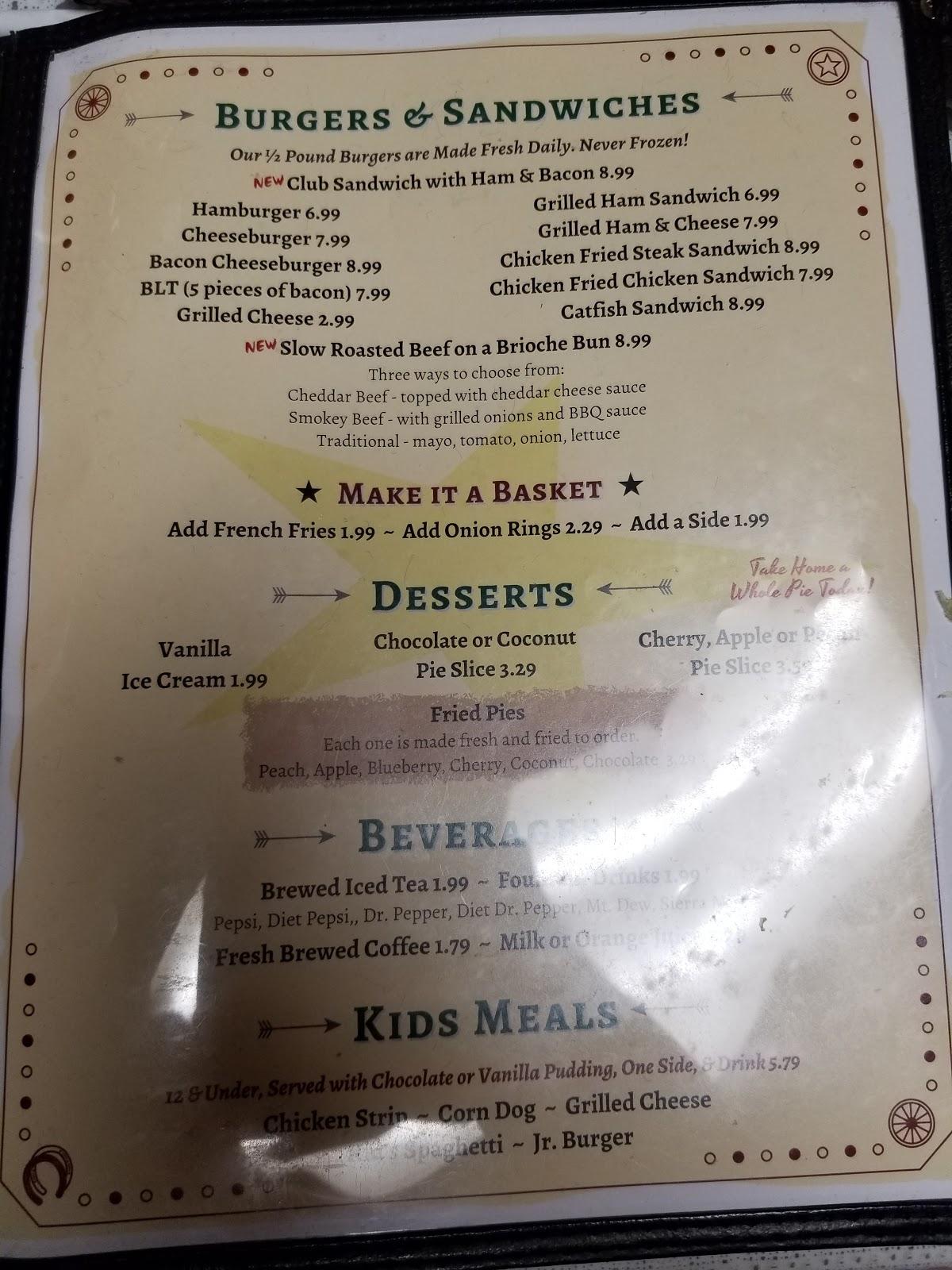 Menu at Fort Street Cafe, Barling