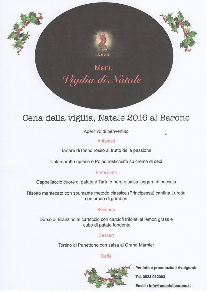 Menu da Osteria Braceria il Barone, Bobbio