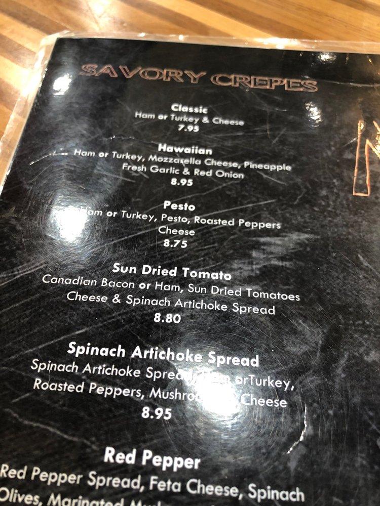 Menu at Penny Path Cafe & Crepe Shop, Winston-Salem