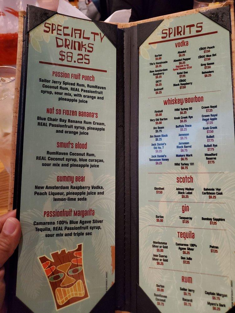 Menu at Shaking Seafood & Wings restaurant, Lexington