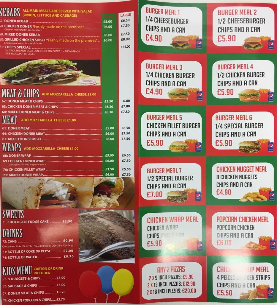 Menu at SNOWDROP PİZZA restaurant, Haverfordwest, Snowdrop Ln