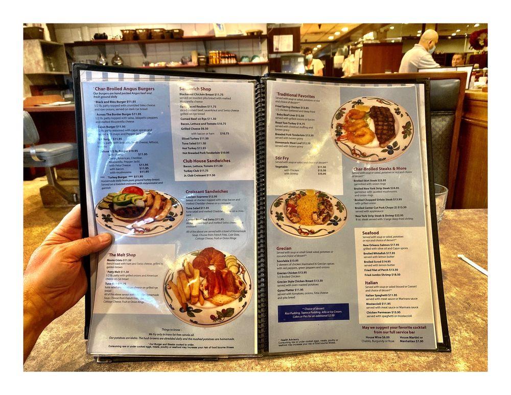 Menu at Dappers East restaurant, Chicago
