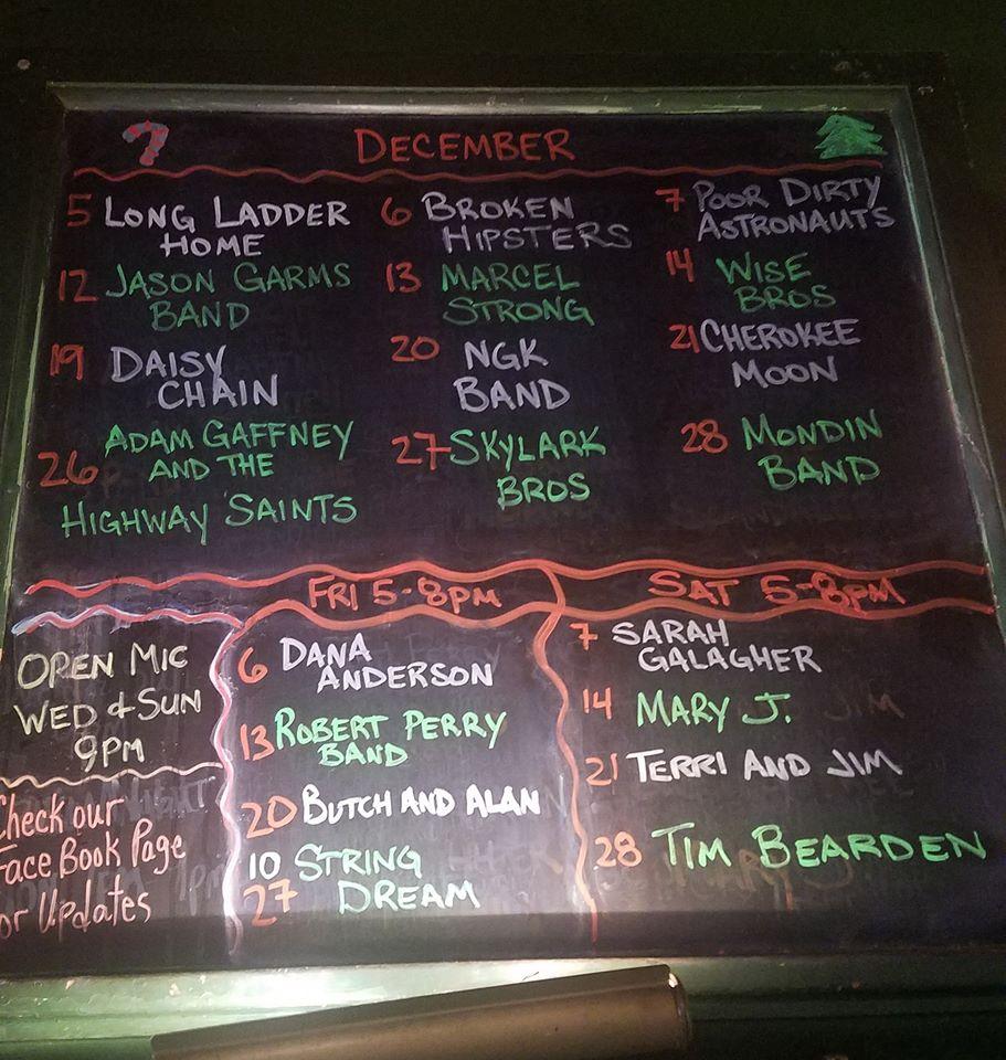 Carta del pub y bar Stagger Inn, Edwardsville