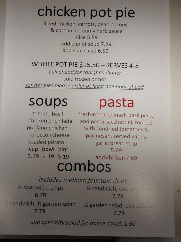 Menu at Good Life Bakery Cafe, Temple