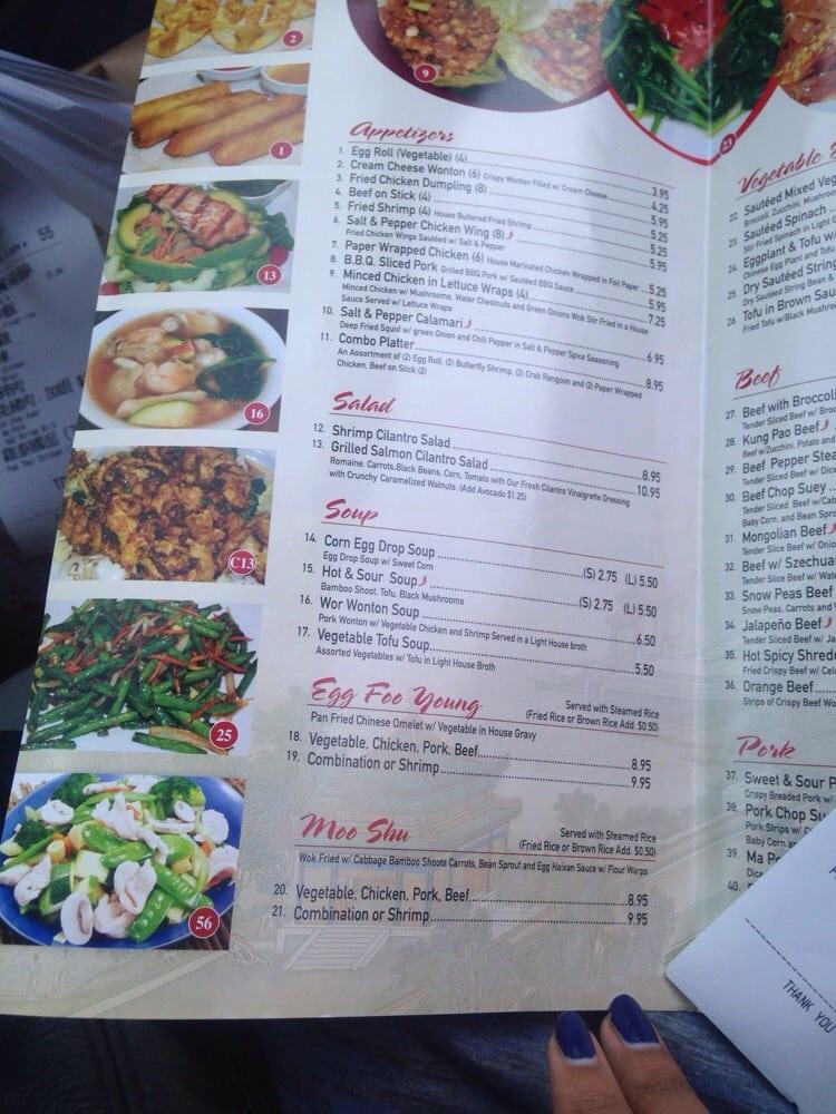 Menu at Jade China Restaurant, Murrieta
