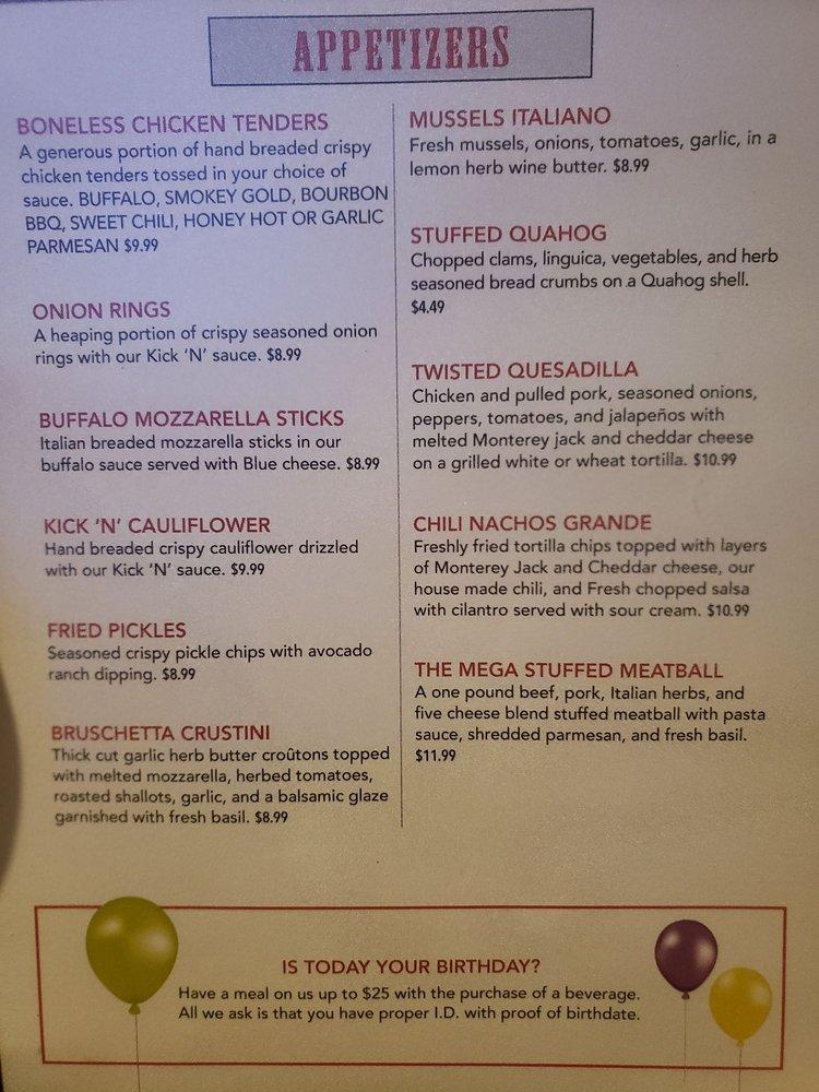 Menu at Brack's Grille & Tap pub & bar, Brockton