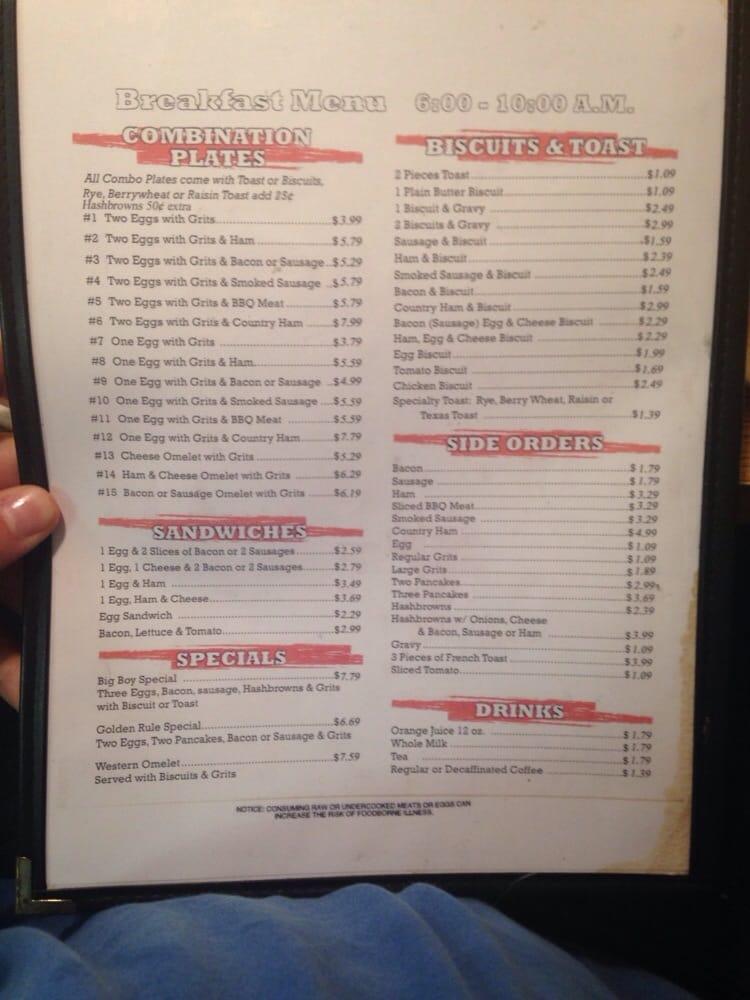 Menu at Golden Rule BBQ & Grill, Trussville, 120 S Chalkville Rd