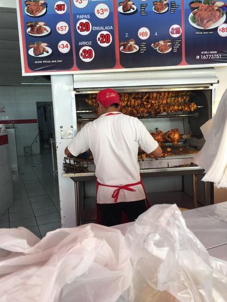 Menu at EL POLLO ROJO restaurant, Guadalajara