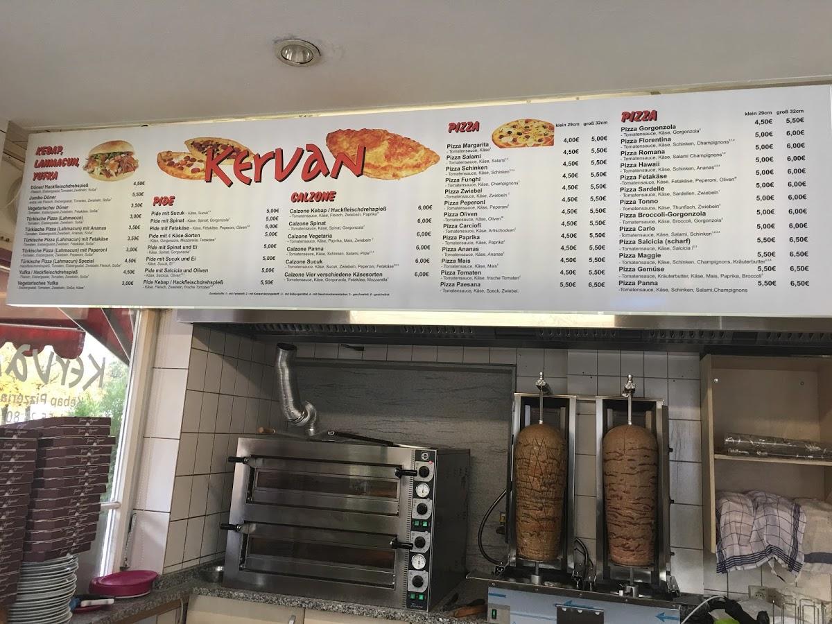Speisekarte von Kervan Kebap & Pizza, Weingarten