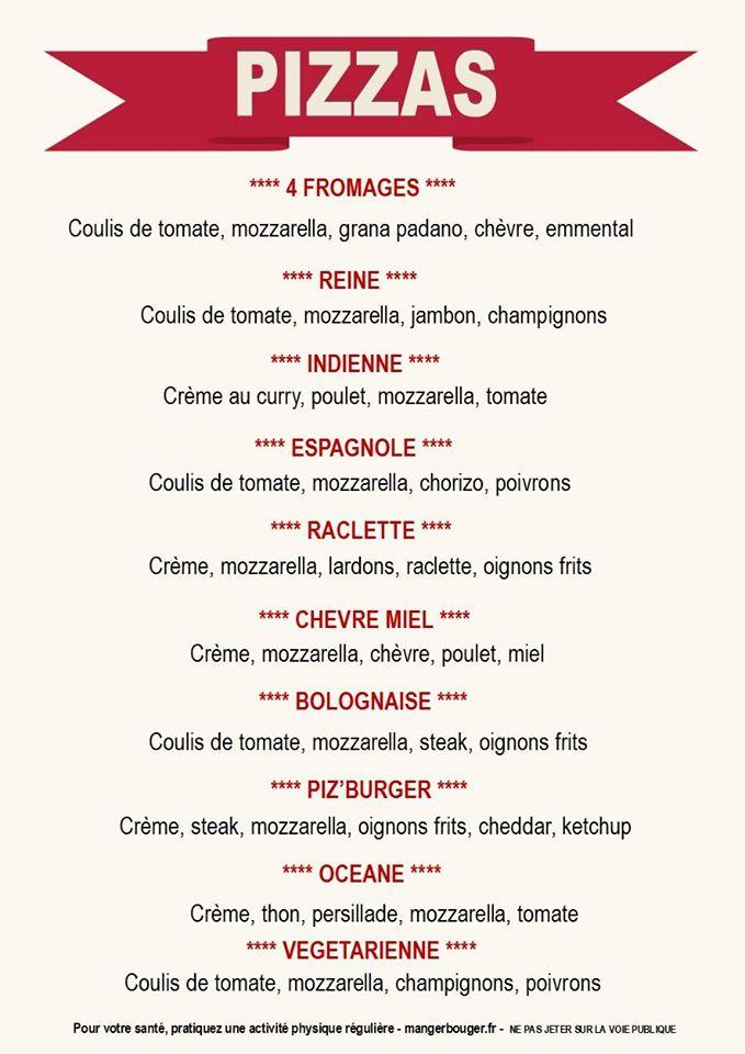 Menu at Pain & Compagnie, Poitiers