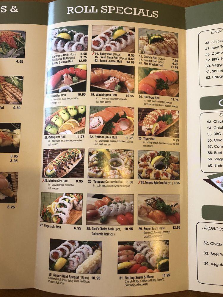 Menu at Rolling Rice restaurant, Rosemead