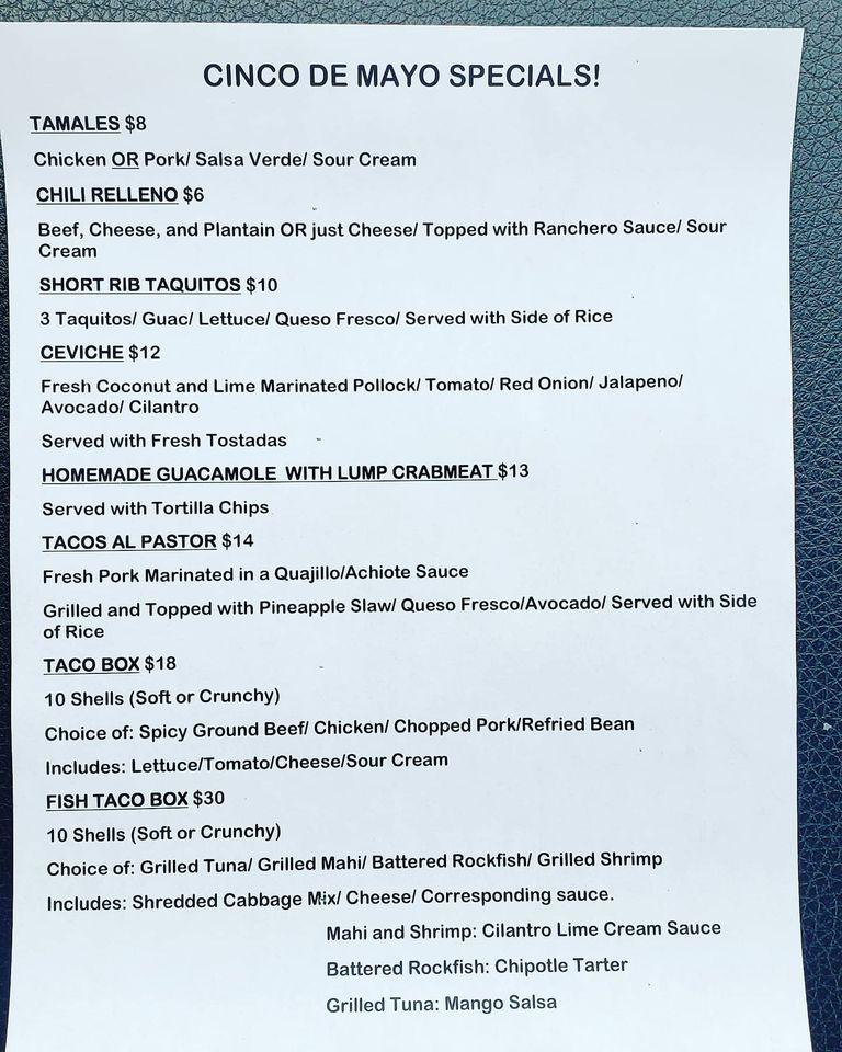 Menu at Tequila Mockingbird West OC restaurant, Ocean City, Ocean ...