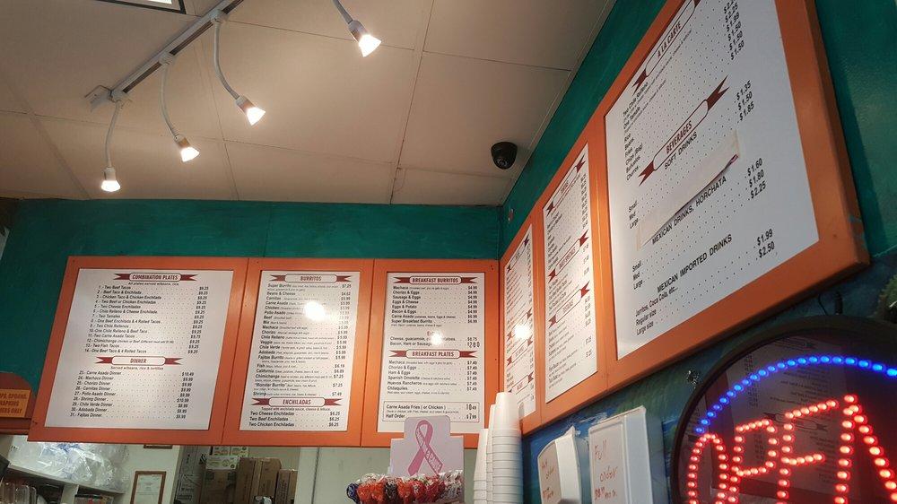 Menu at Rafa´s Mexican Food restaurant, Sacramento, Del Paso Rd