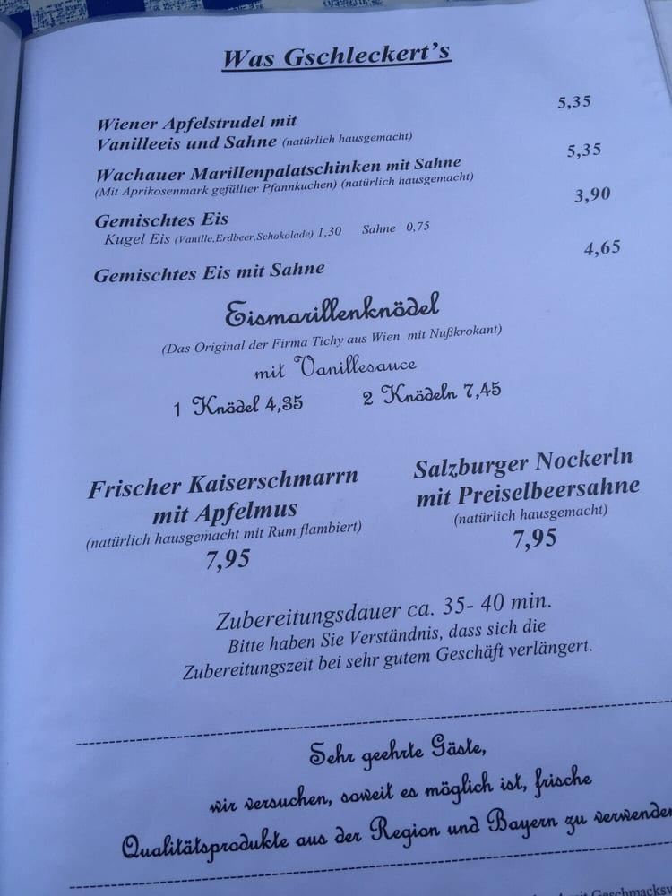 Speisekarte von Weißbräu Huber restaurant, Freising