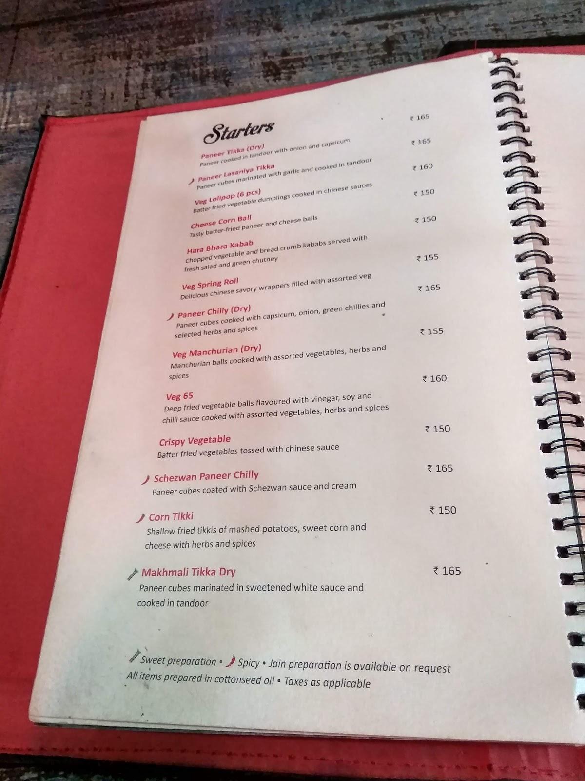 Menu at Darshan Restaurant and Banquet, Vadodara