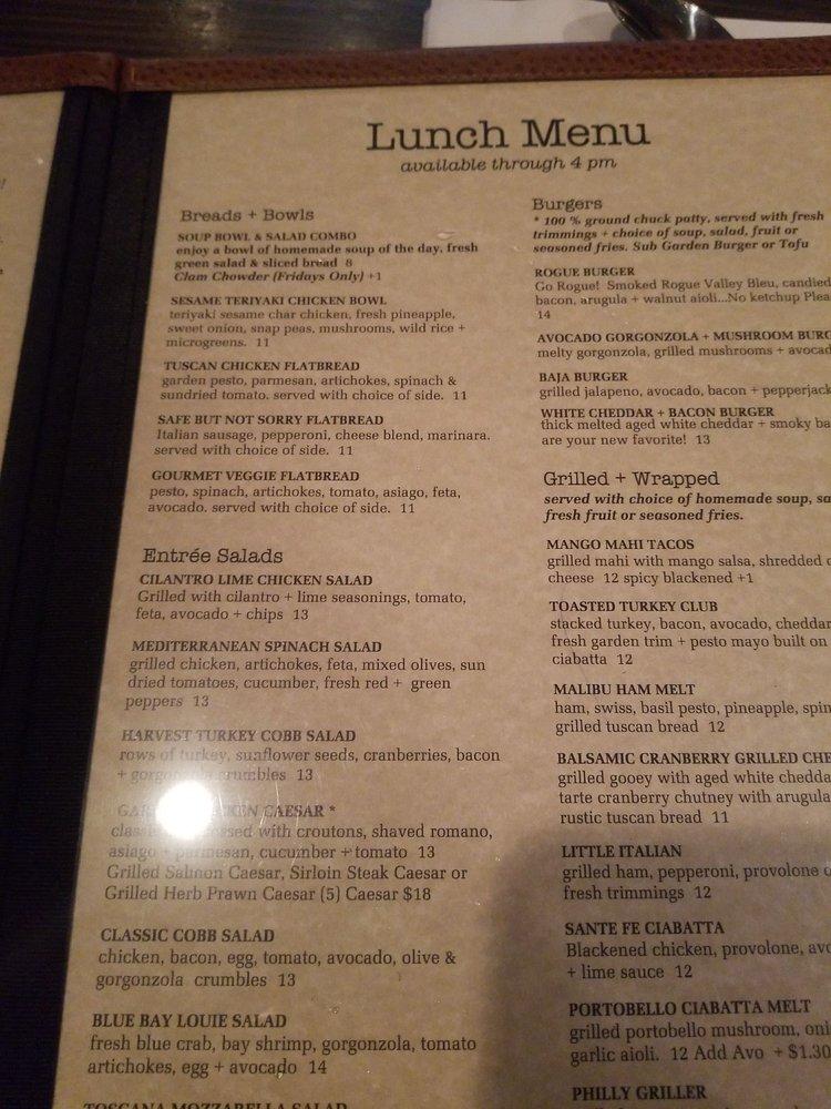 Menu at Brix Grill pub & bar, Roseburg, 527 SE Jackson St