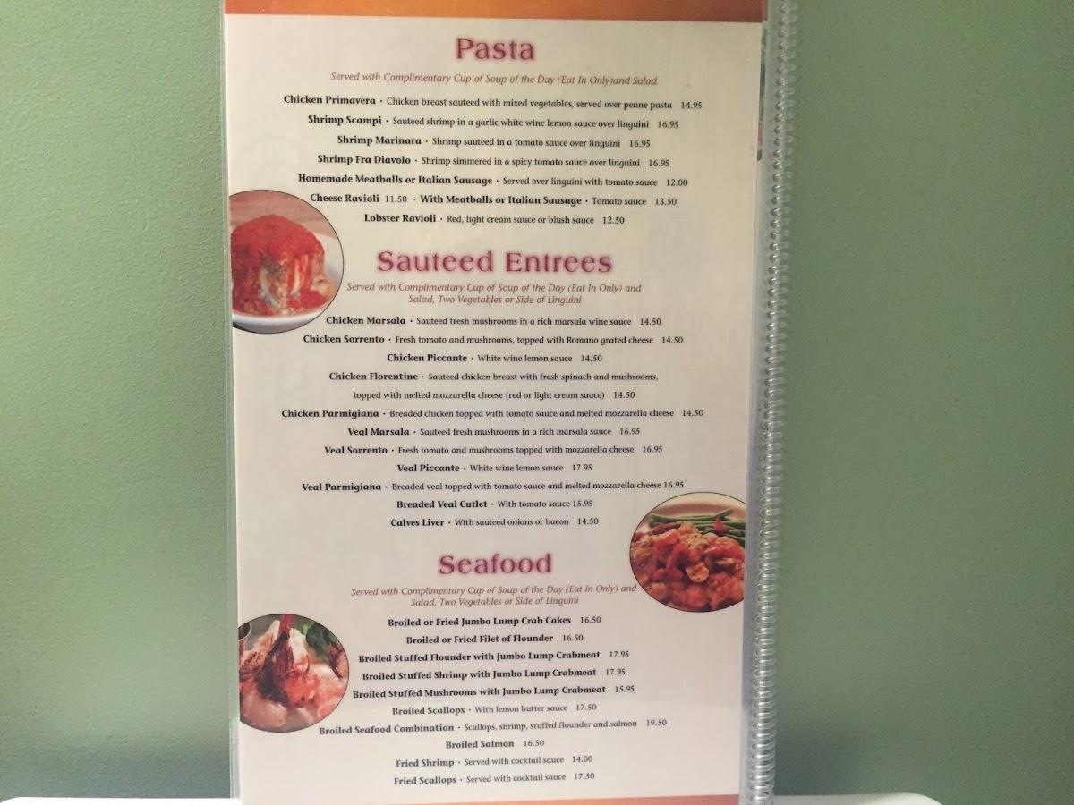 Menu at Diamond Diner restaurant, Hainesport