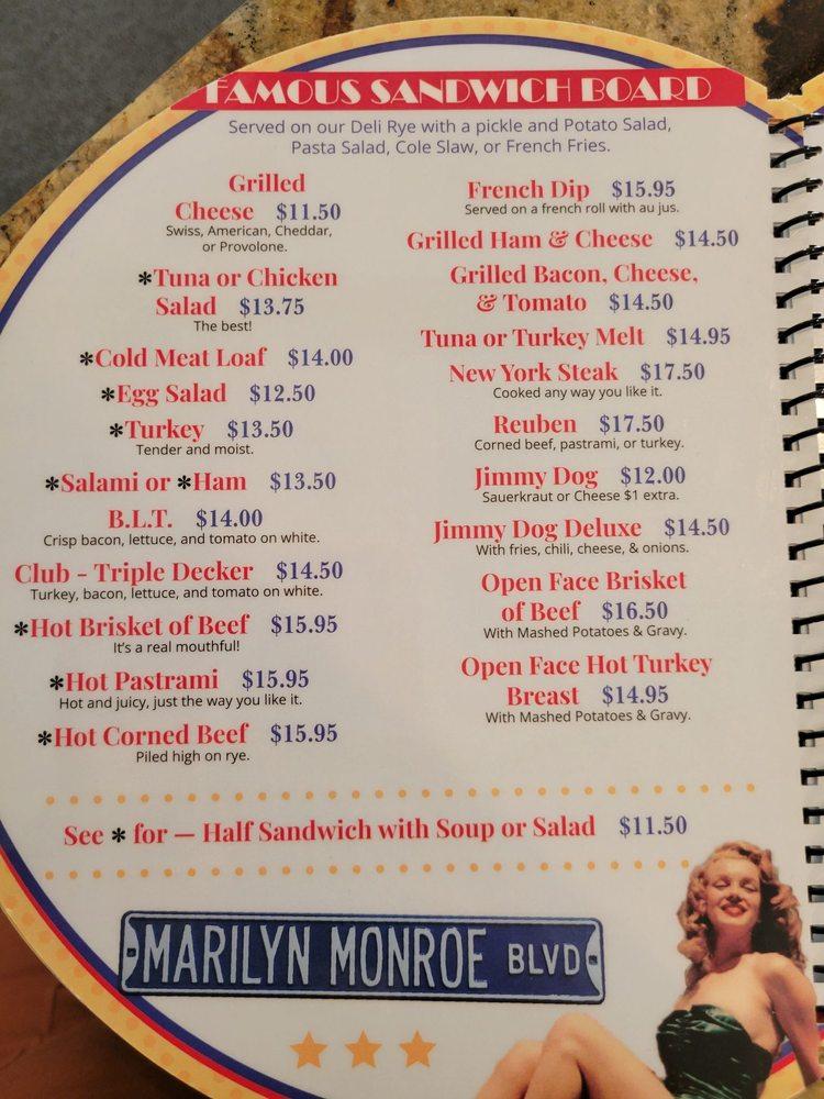 Menu at Michael's Cafe, Cathedral City, Date Palm Dr