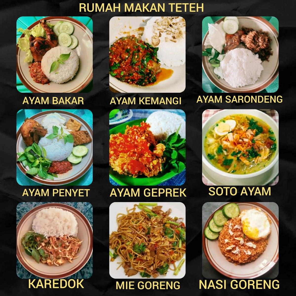 Menu at Rumah Makan Teteh, Batam, Dreamland City