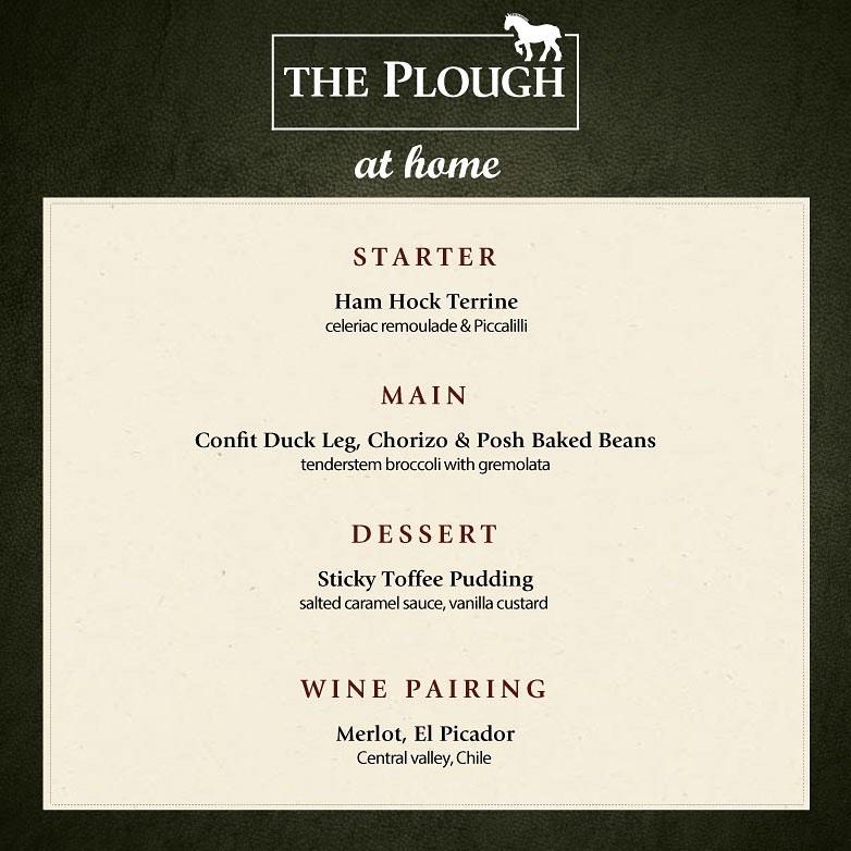 Menu at The Plough, Scalby pub & bar, Scarborough