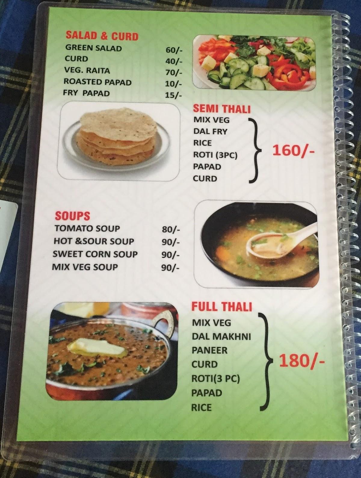 Menu at Valley food Point restaurant, Pahalgam