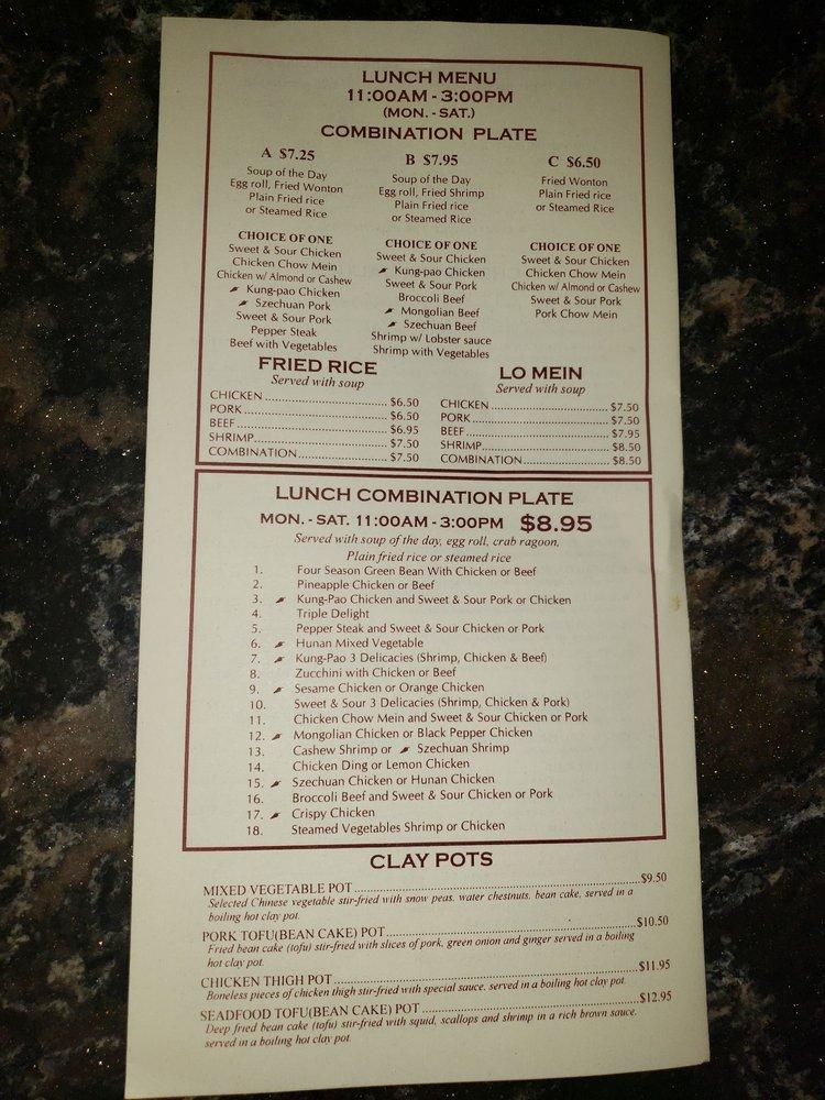 Menu at Dot Wo restaurant, Oklahoma City, S Pennsylvania Ave #17