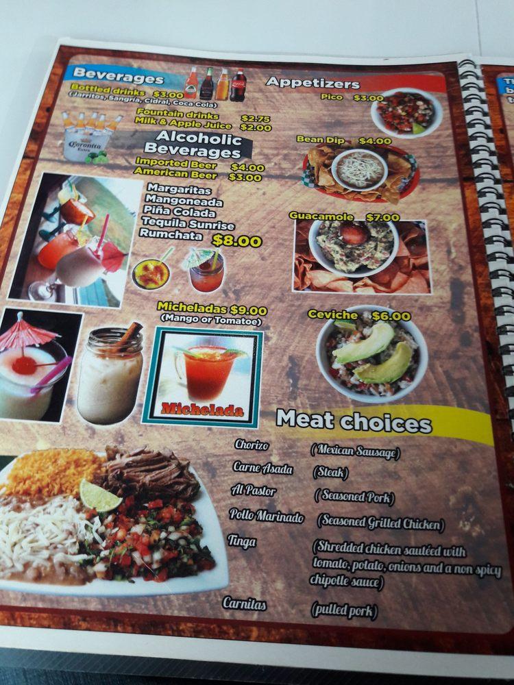 Menu at La Cabaña de Raya restaurant, Astoria